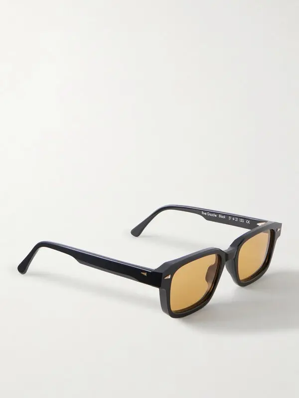 AHLEM Rive Gauche Square-frame Acetate Sunglasses - Black