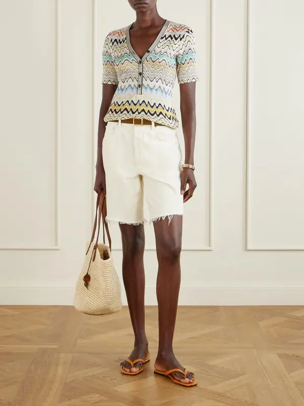 Missoni Striped Crochet-knit Sweater