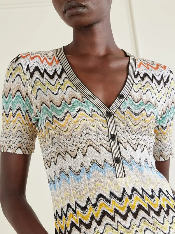 Missoni Striped Crochet-knit Sweater