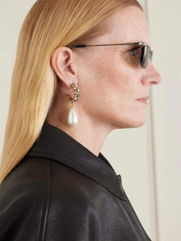 Saint Laurent Oval-frame Sunglasses - Silver