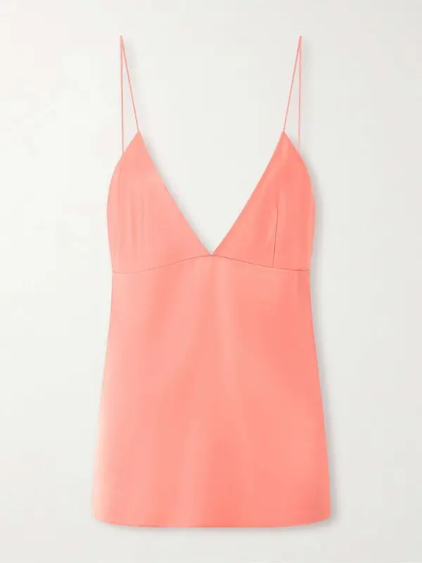 Khaite Timy Satin Camisole - Pink