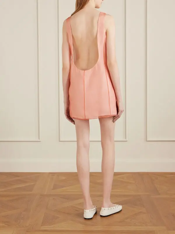 Khaite Pranta Silk-organza Dress - Pink
