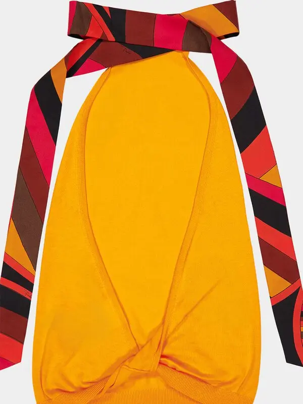 Emilio Pucci Halterneck Top With Silk Detail