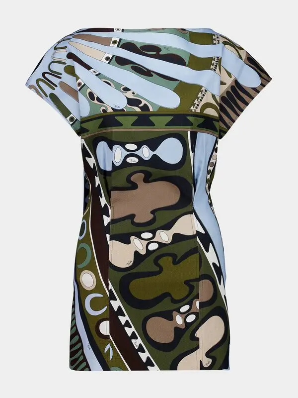 Emilio Pucci Panama Mini Dress With Soleil Print