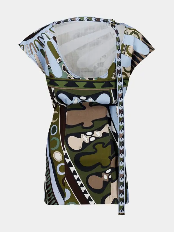 Emilio Pucci Panama Mini Dress With Soleil Print