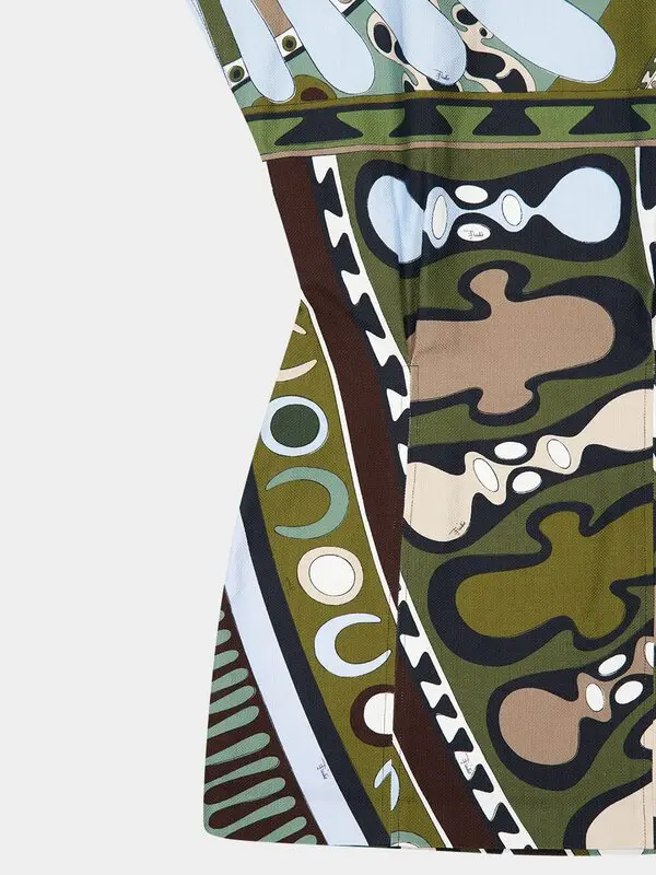 Emilio Pucci Panama Mini Dress With Soleil Print