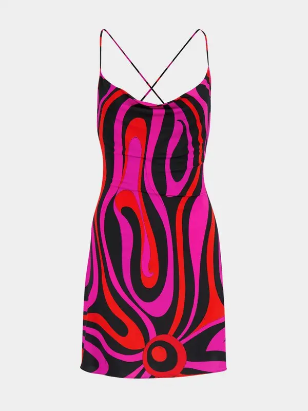 Emilio Pucci Marmo Print Mini Dress - Pink
