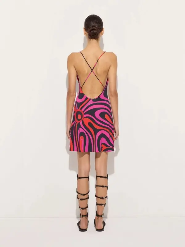 Emilio Pucci Marmo Print Mini Dress - Pink
