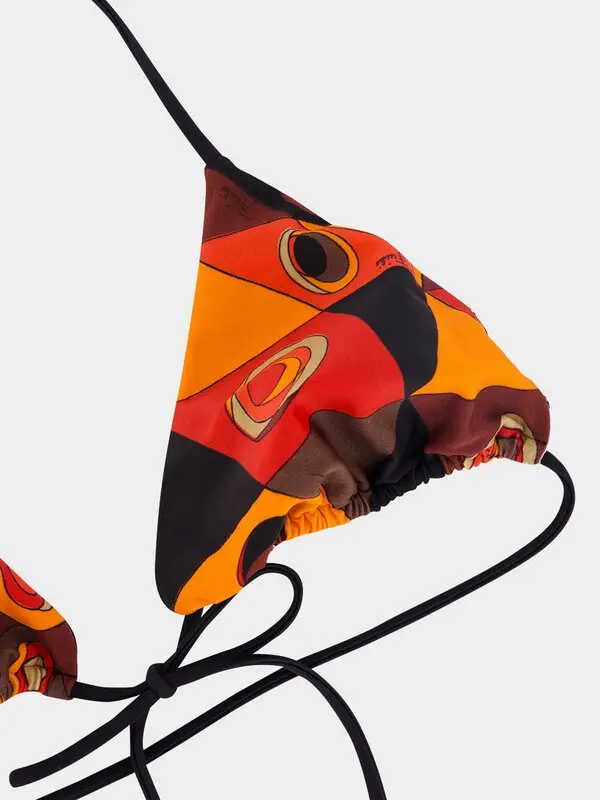 Emilio Pucci Triangle Bikini Top