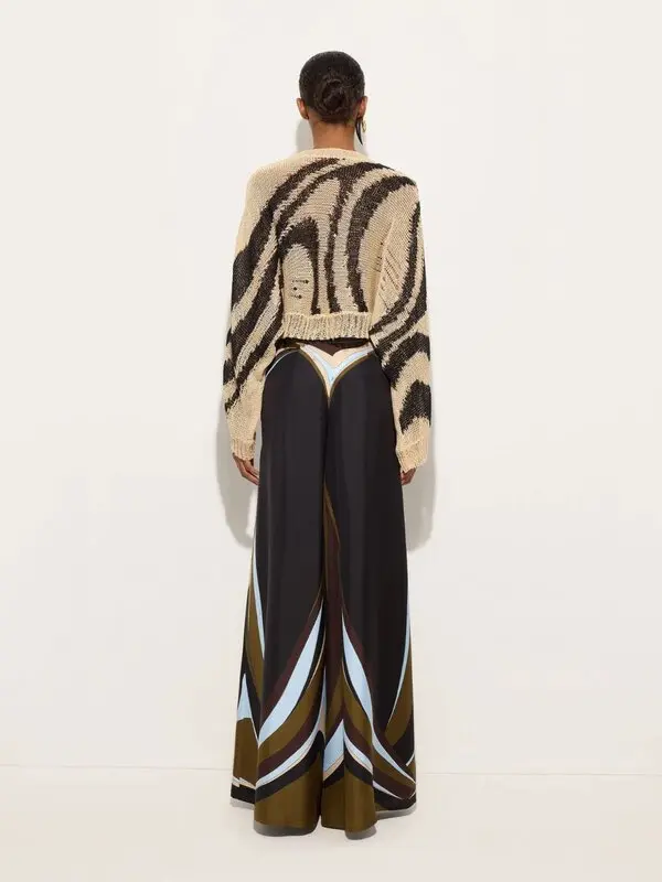 Emilio Pucci Fari Print Silk Palazzo Pants - Multicolour