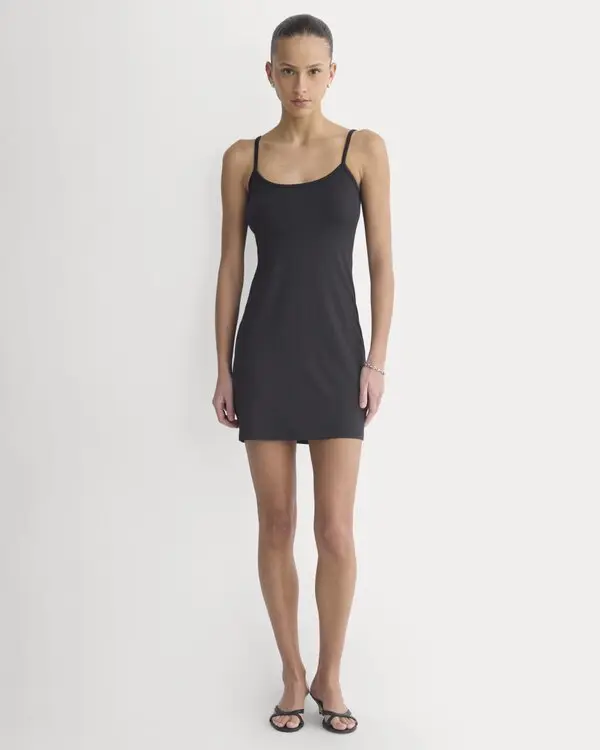 Everlane Knit Cami Mini Dress - Black