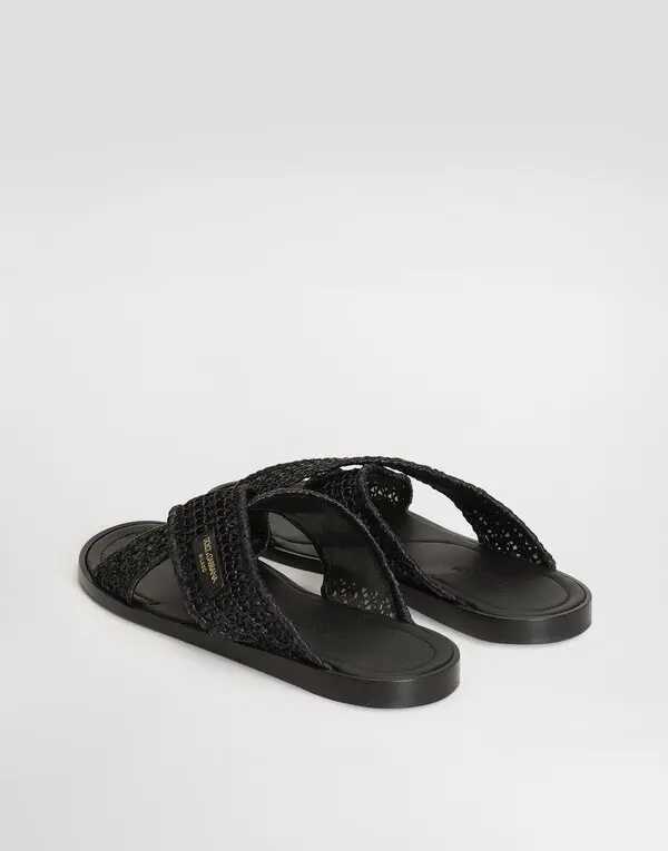 Dolce & Gabbana Raffia Sandals