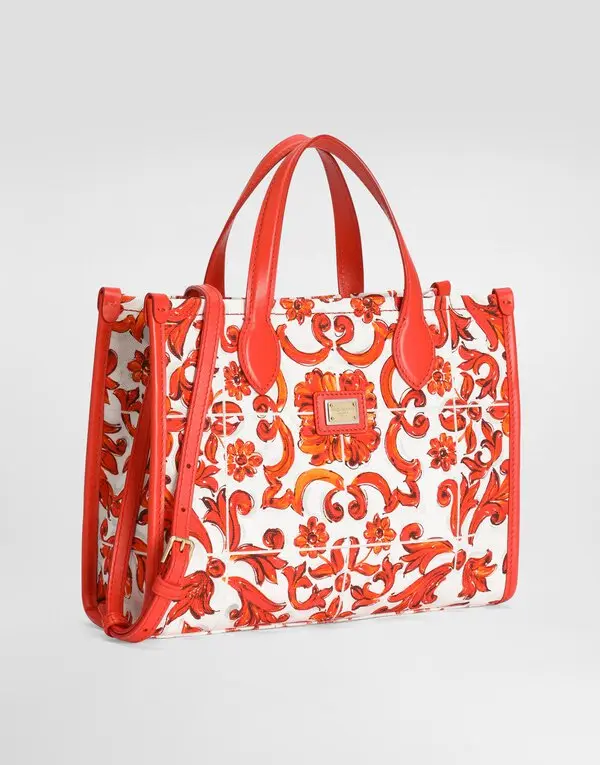 Dolce & Gabbana Majolica-print Canvas Tote Bag