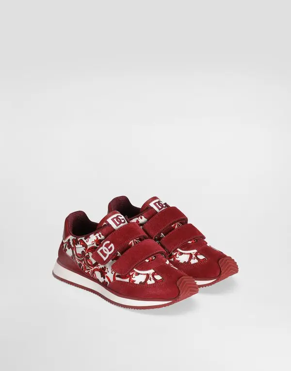 Dolce & Gabbana Majolica-print Nylon Dg Cushion Sneakers