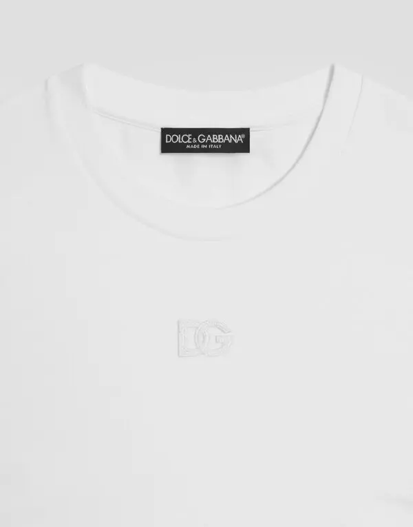 Dolce & Gabbana Jersey T-shirt With Dg Embroidery