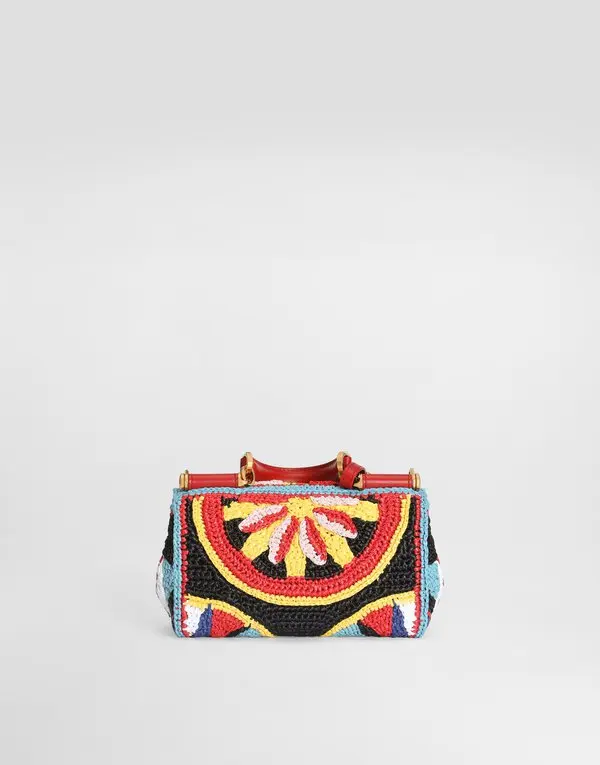 Dolce & Gabbana Mini My Sicily Raffia Handbag - Multicolor
