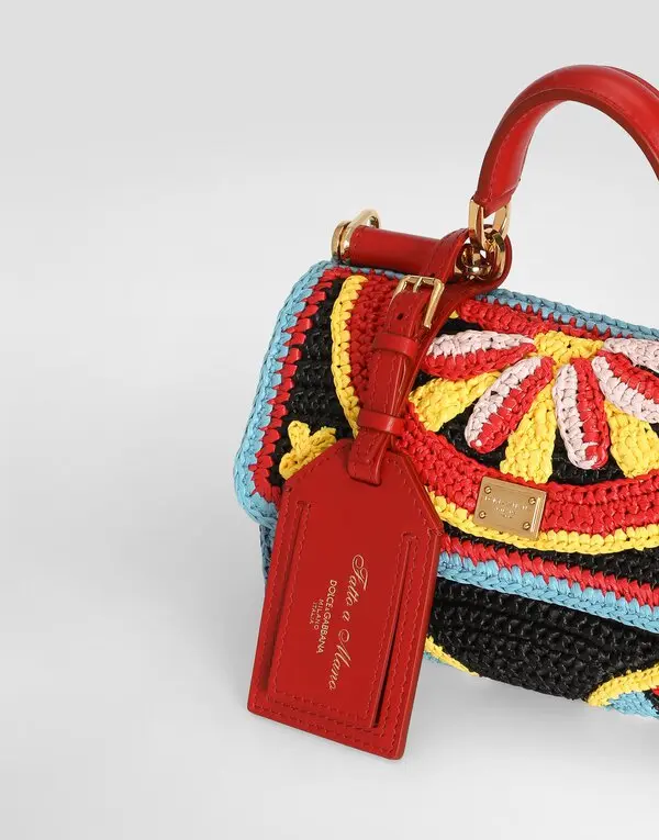 Dolce & Gabbana Mini My Sicily Raffia Handbag - Multicolor