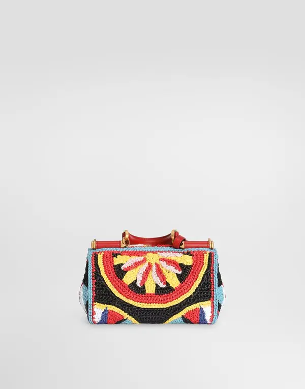 Dolce & Gabbana Mini My Sicily Raffia Handbag - Multicolor