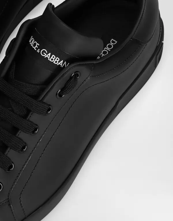 Dolce & Gabbana Calfskin Portofino Sneakers - Black
