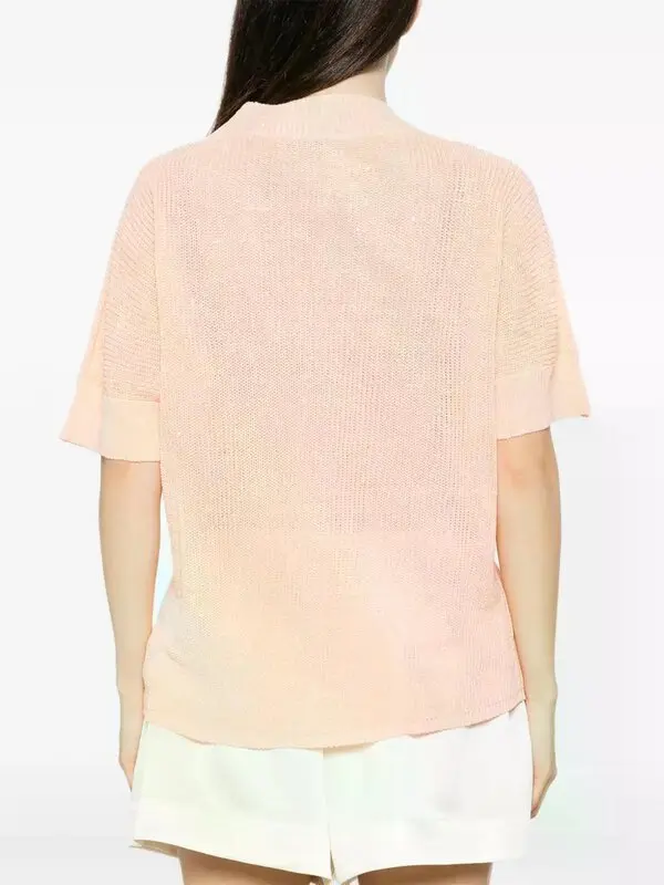 PANICALE Sequin-embellished V-neck Top