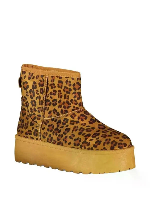 LAURA BIAGIOTTI Leopard-print Platform Ankle Boots