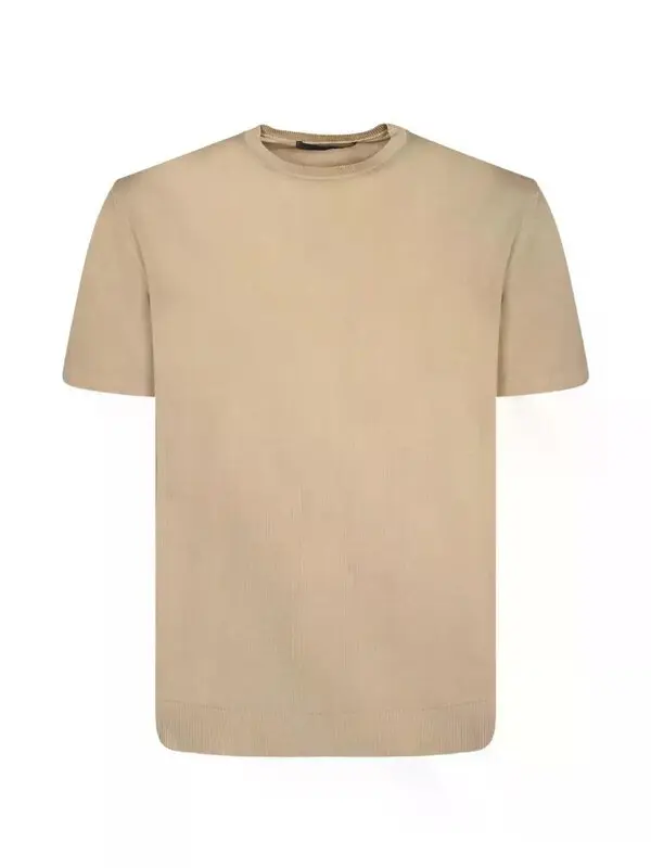 DANIELE FIESOLI Crew-neck Fine-knit T-shirt - Neutrals