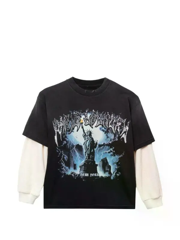 PARIS LAUNDRY Layered Graphic T-shirt