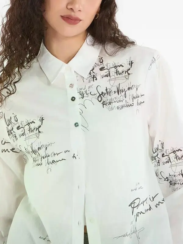 Desigual Handwritten Print Shirt