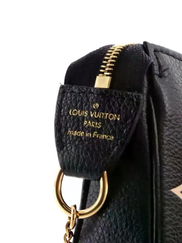 LOUIS VUITTON Pochette Accessoires Bicolor Monogram Empreinte Giant Mini Clutch Bag