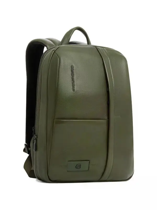 PIQUADRO Leather Laptop Backpack