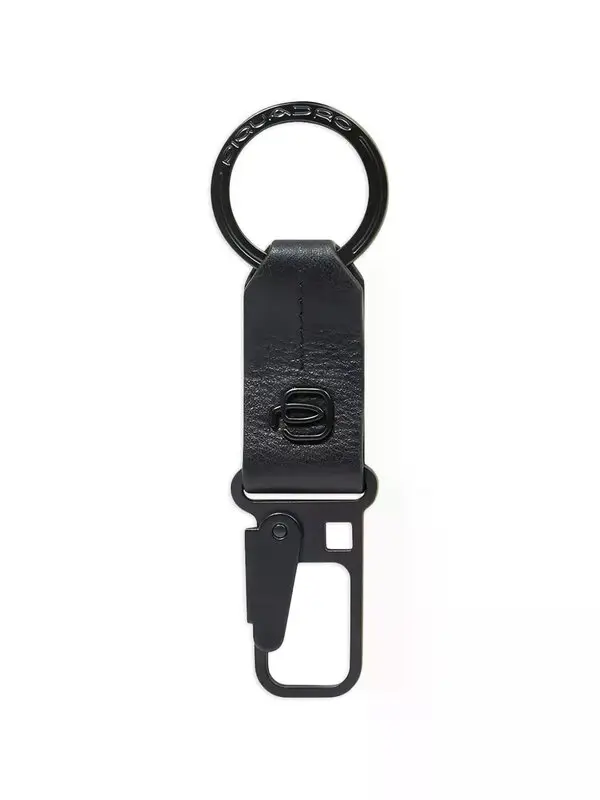 PIQUADRO Carabiner Leather Keyring