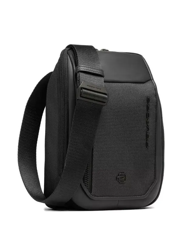 PIQUADRO Messenger Bag With Leather Trim