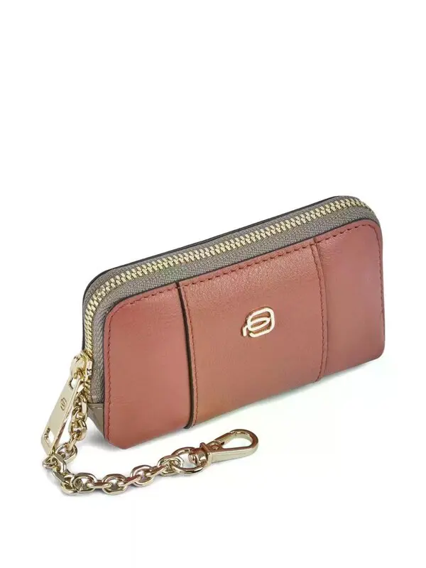 PIQUADRO Logo-plaque Leather Key Holder