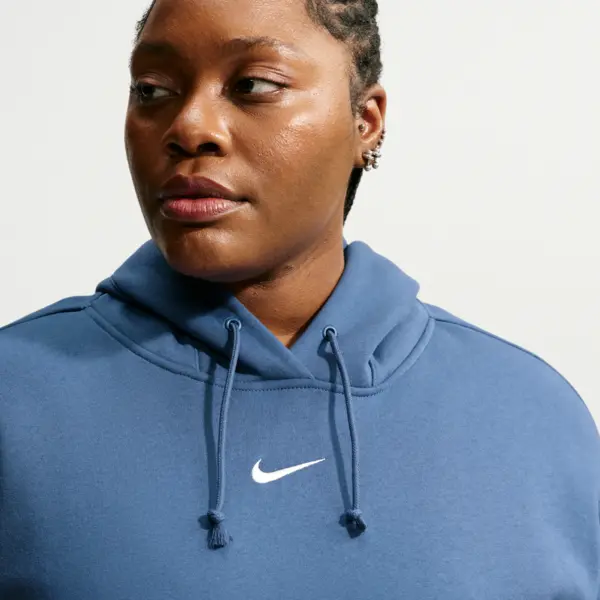 Nike Phoenix Fleece Oversized Hoodie - Blue