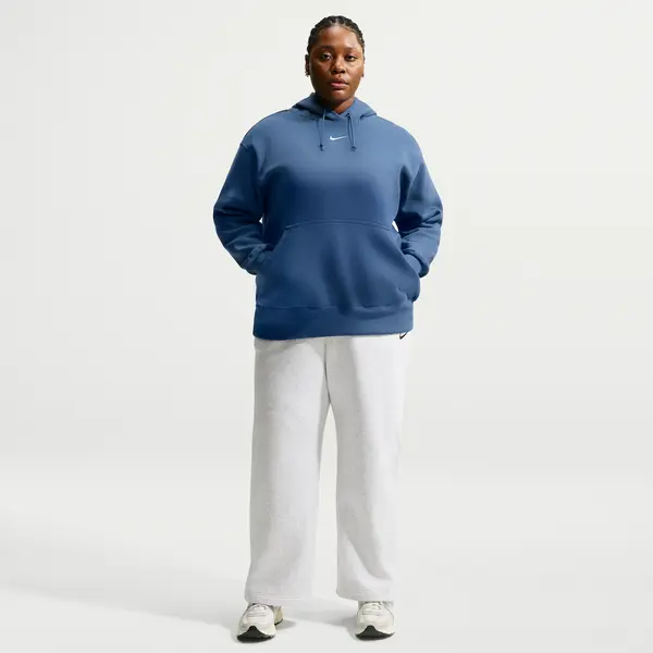 Nike Phoenix Fleece Oversized Hoodie - Blue