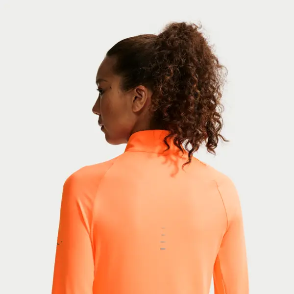 Nike Swift Dri-fit Uv 1/4-zip Running Top - Orange
