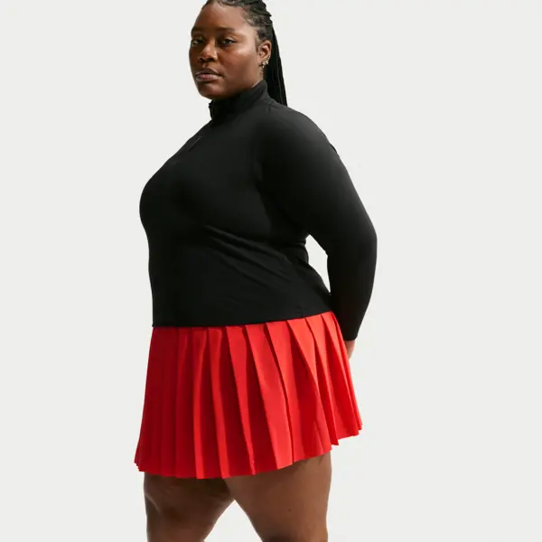 Nike Pleated Taffeta Skirt - Red