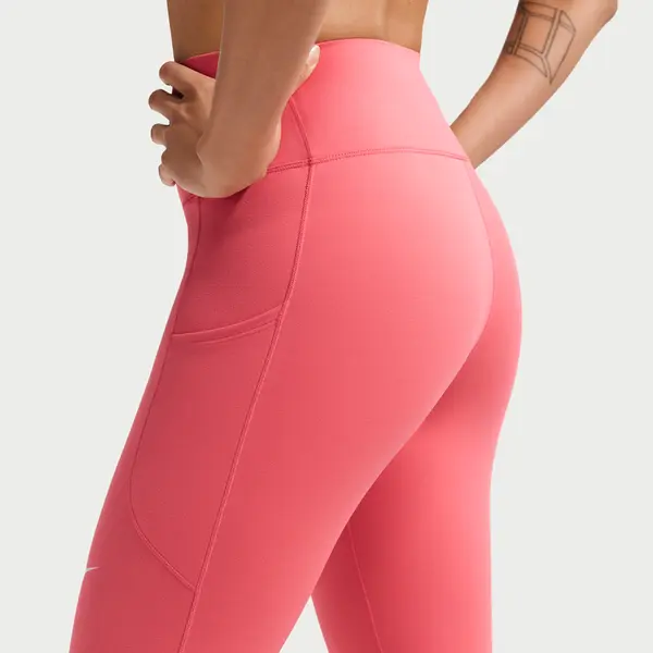 Nike One High-waisted 7/8 Leggings With Pockets - Pink