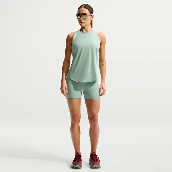 Nike Swift High-waisted 4" Tight Running Shorts With Pockets - Green