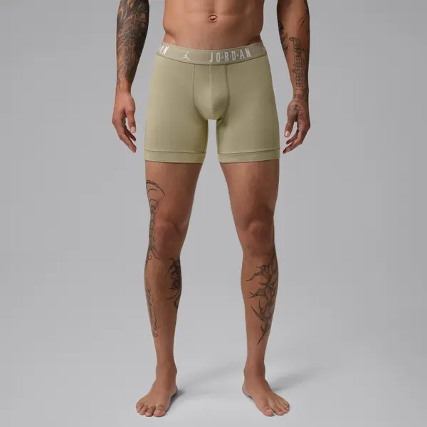 JORDAN Flight Cotton Essentials Boxer Briefs - Brown