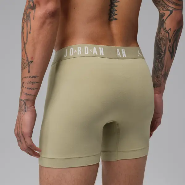 JORDAN Flight Cotton Essentials Boxer Briefs - Brown