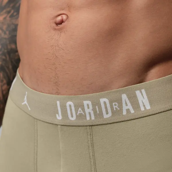 JORDAN Flight Cotton Essentials Boxer Briefs - Brown