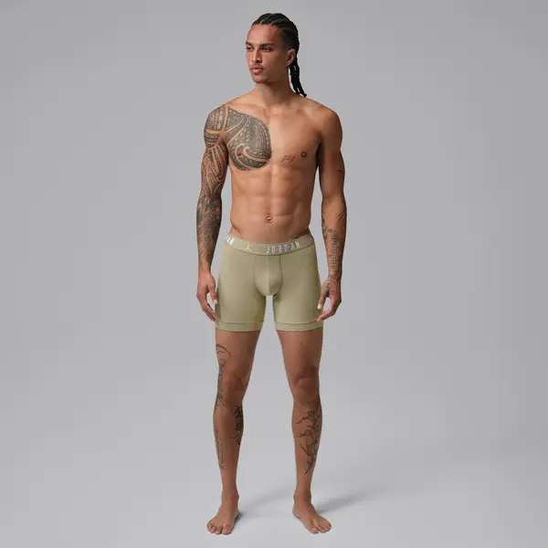 JORDAN Flight Cotton Essentials Boxer Briefs - Brown