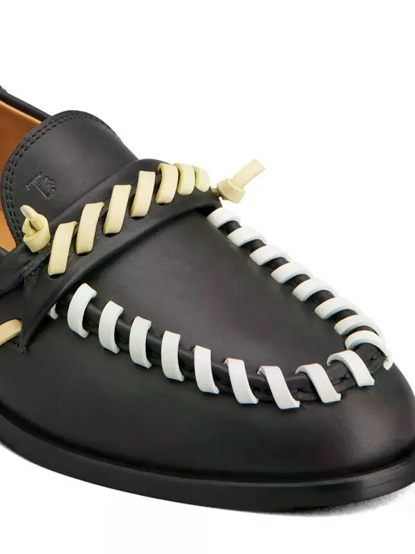 TOD'S Braided Leather Loafers