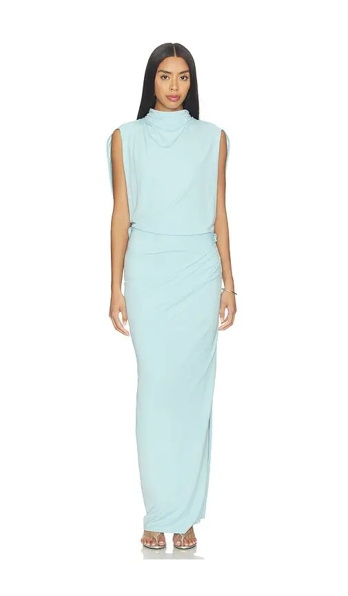 Simkhai Draped Jersey Midi Dress