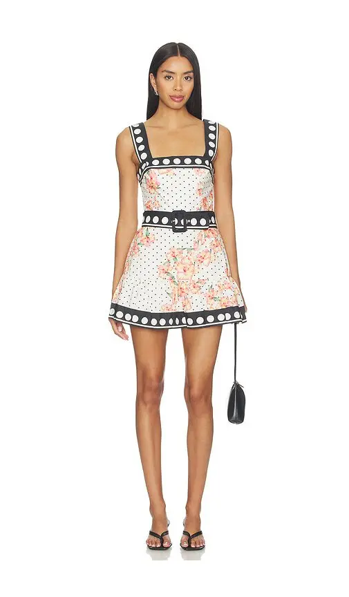 Amanda Uprichard X Lena Skort Romper - Hibiscus Dot