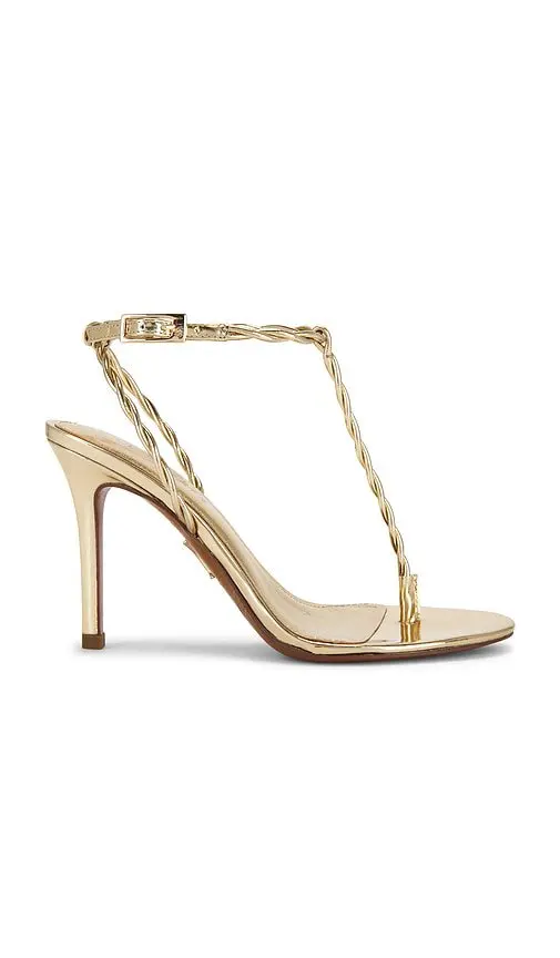 Retrofete Cleo Sandal In Metallic Gold - Light Gold