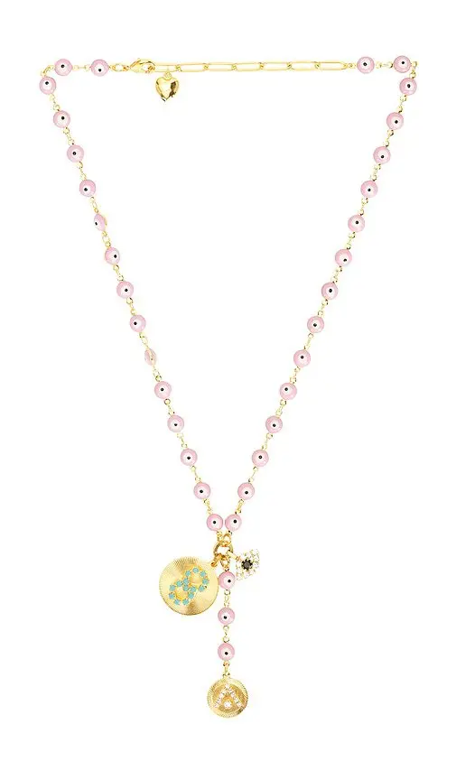 ELIZABETH COLE Galia Necklace - Electric Pink