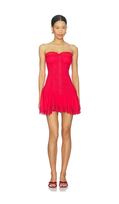 Charo Ruiz Ibiza Julisse Short Dress - Red Ruby