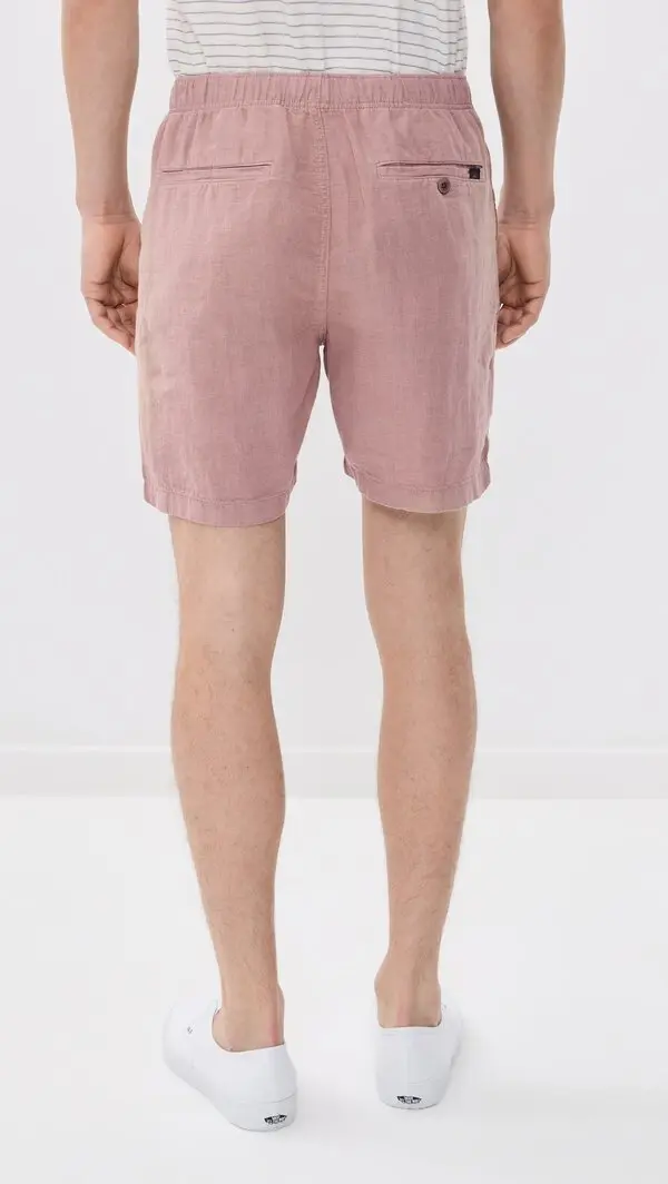 Faherty Brand Essential Linen Shorts - Adobe